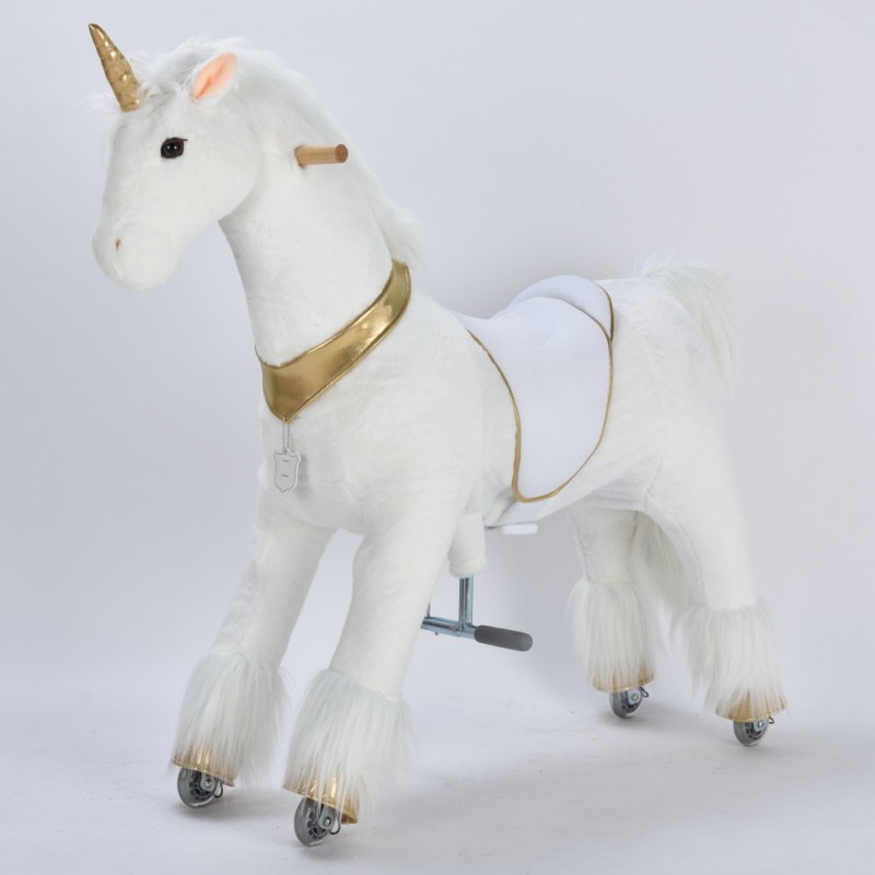 UFREE Ride on Toy for Children 6 Years Old to Adult (Unicorn with Gold ...